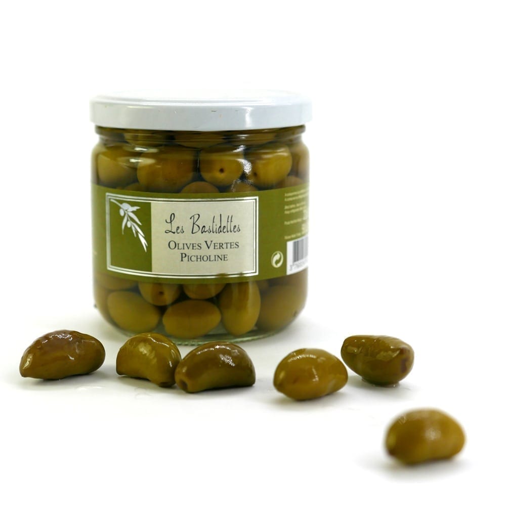 Picholine green table olives - The Bastidettes - ProvençalBox